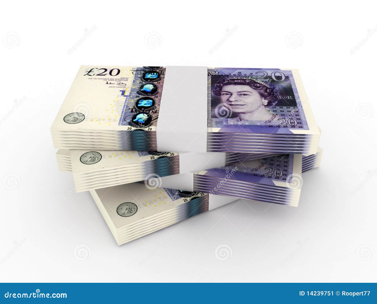 Stack of 20 Pound Sterling Bills Editorial Photo - Illustration of bank ...