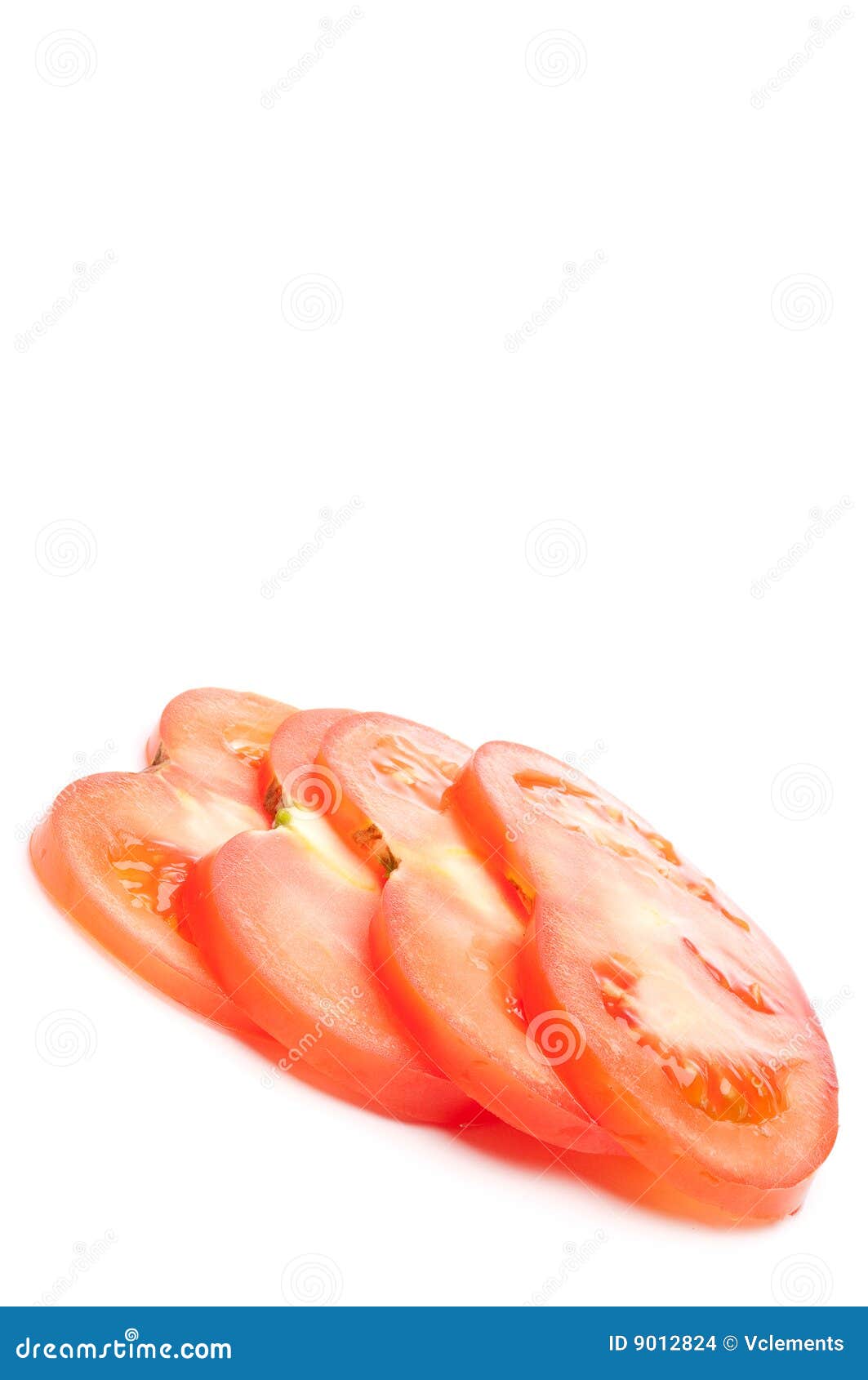 A Stack of 4 Slices of Fresh Tomat Stock Photo - Image of tomato, snack ...