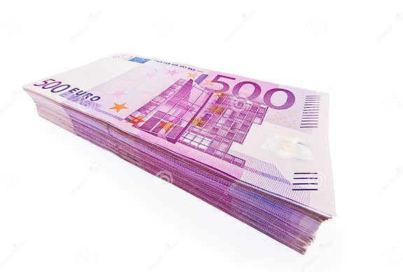 Stack of 500 Eur Notes stock photo. Image of money, europe - 20242962