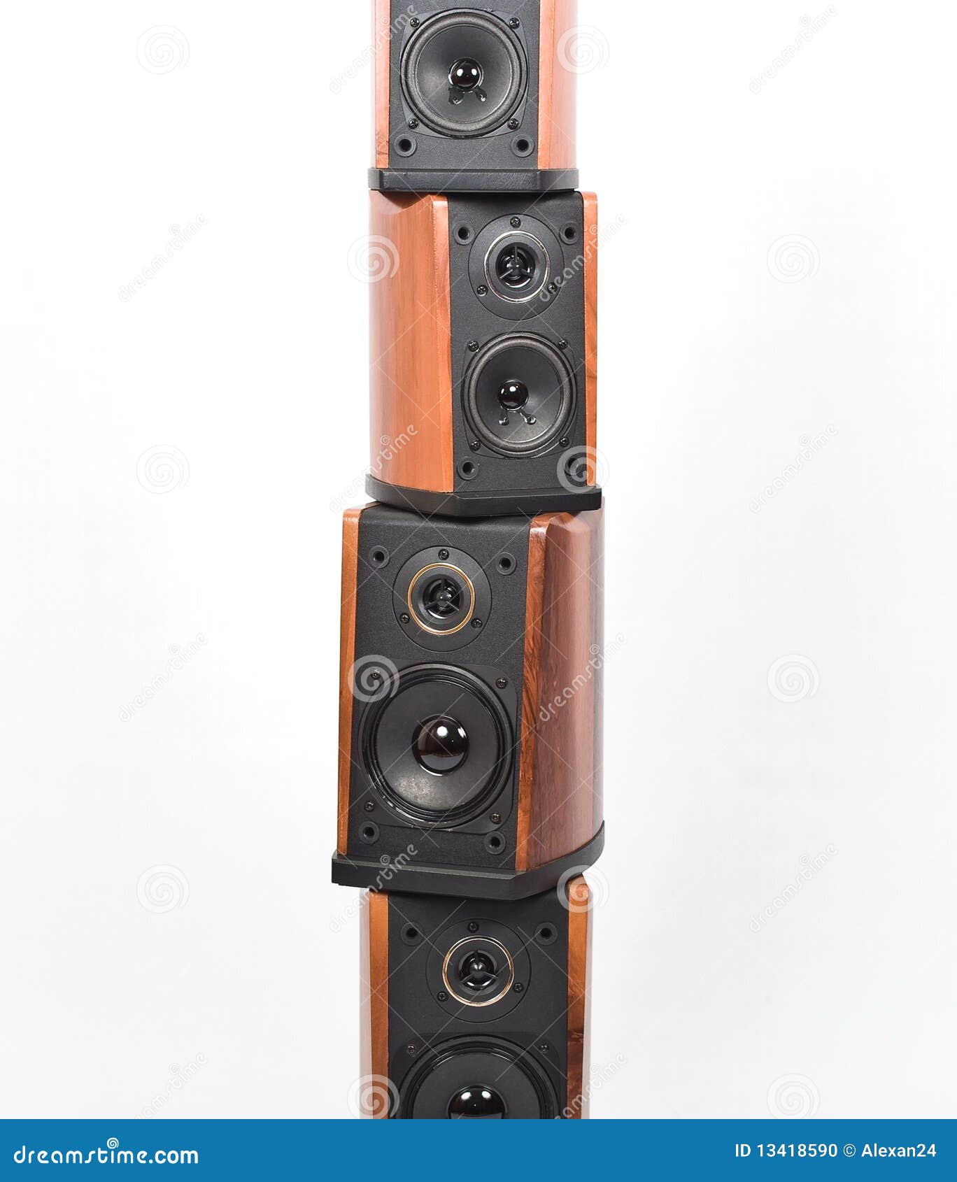 Stack of acoustic systems stock photo. Image of sound - 13418590