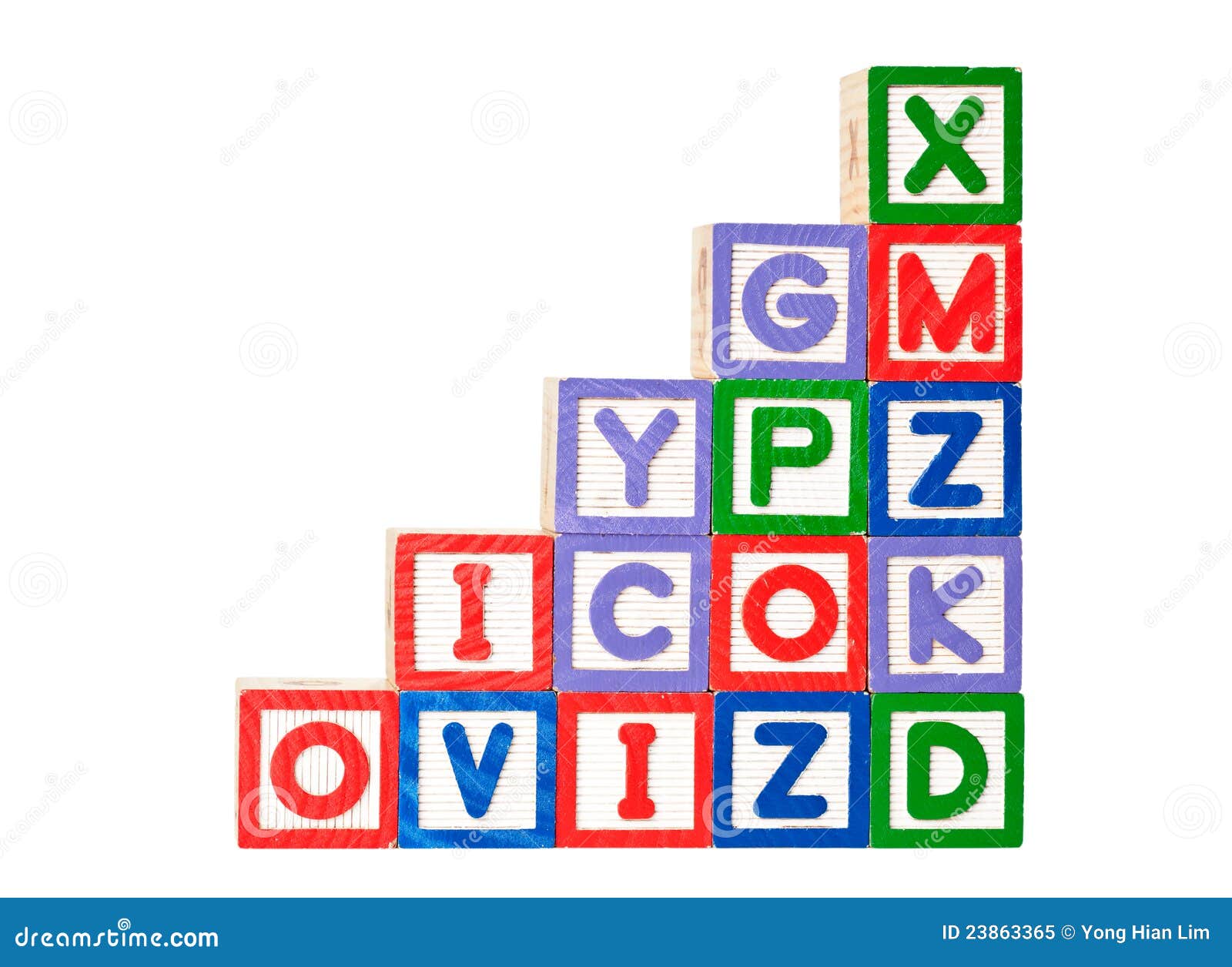 Stack of alphabet blocks stock image. Image of step, education - 23863365