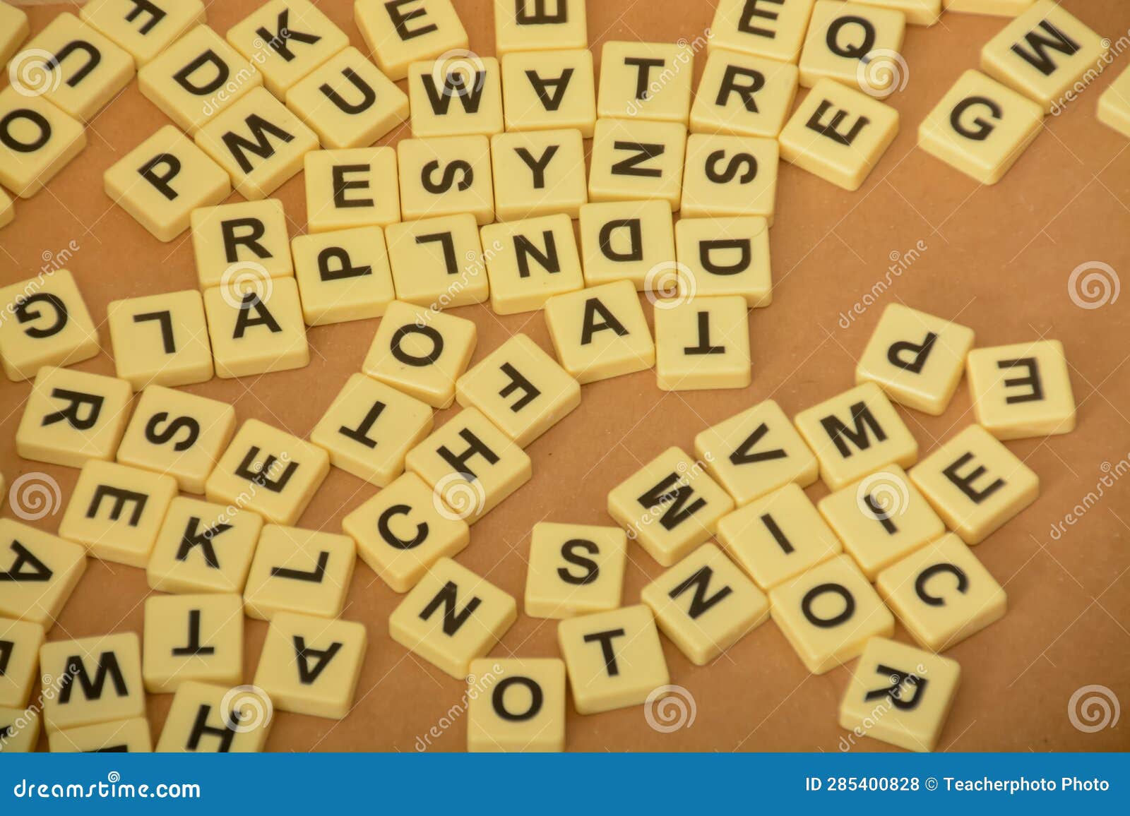 Stack of Alphabet Letters on Wooden Background Stock Photo - Image of ...
