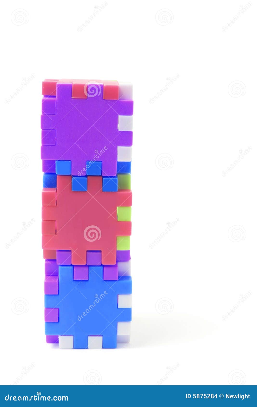 Stack Of Alphabet Puzzle Cubes Stock Photo | CartoonDealer.com #5875284