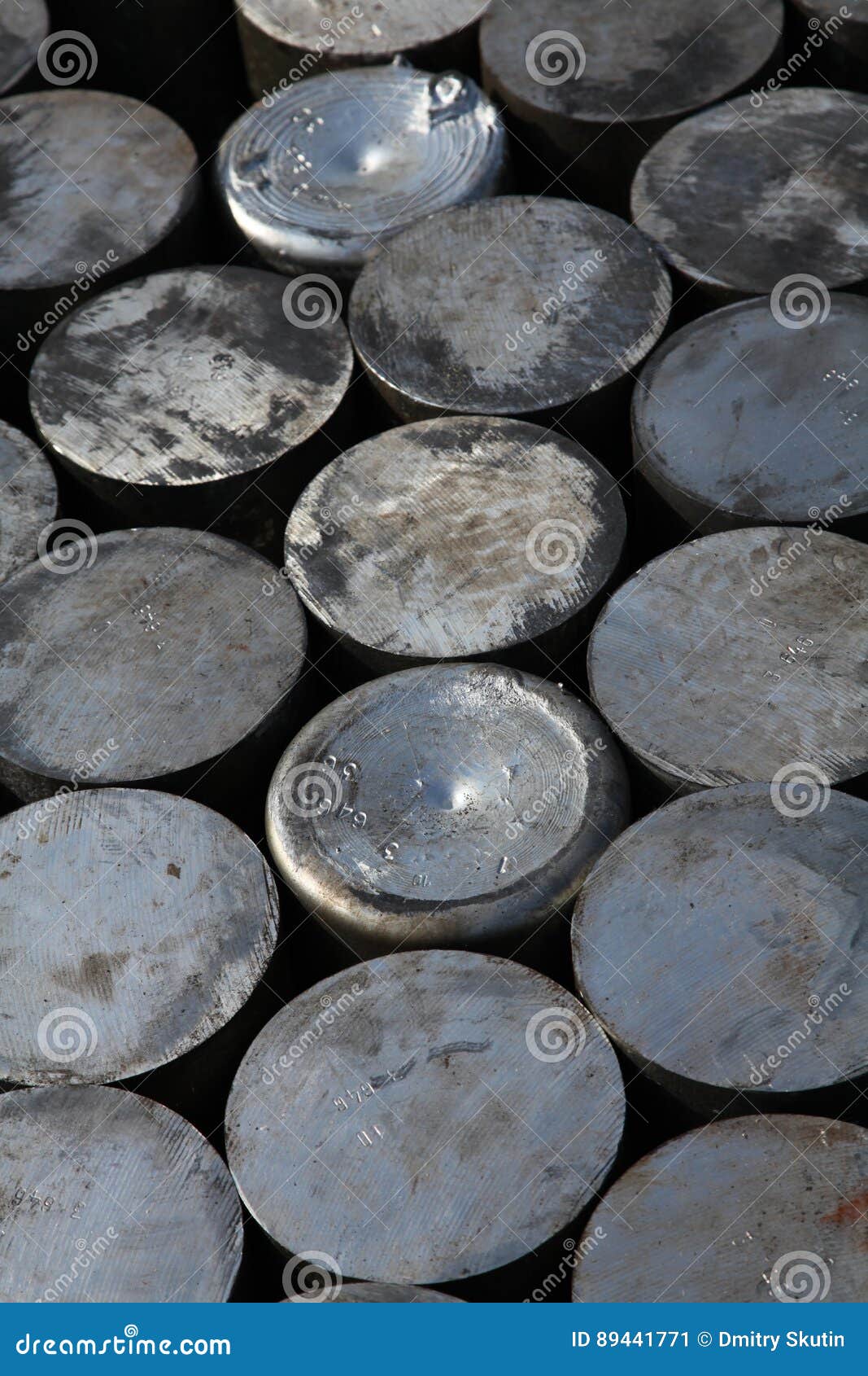 A Stack of Aluminum Casting in Stock Stock Image - Image of gray ...