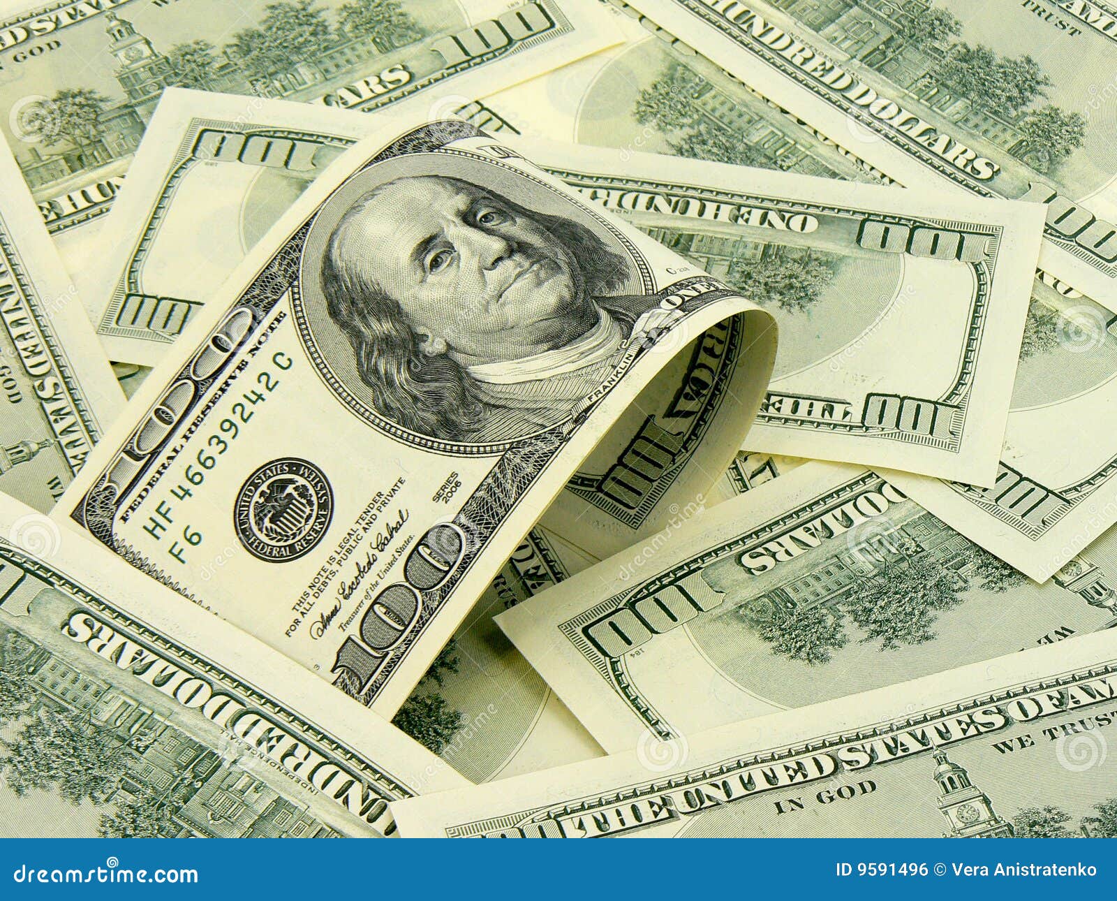 Stack of american dollars stock photo. Image of bill, green - 9591496