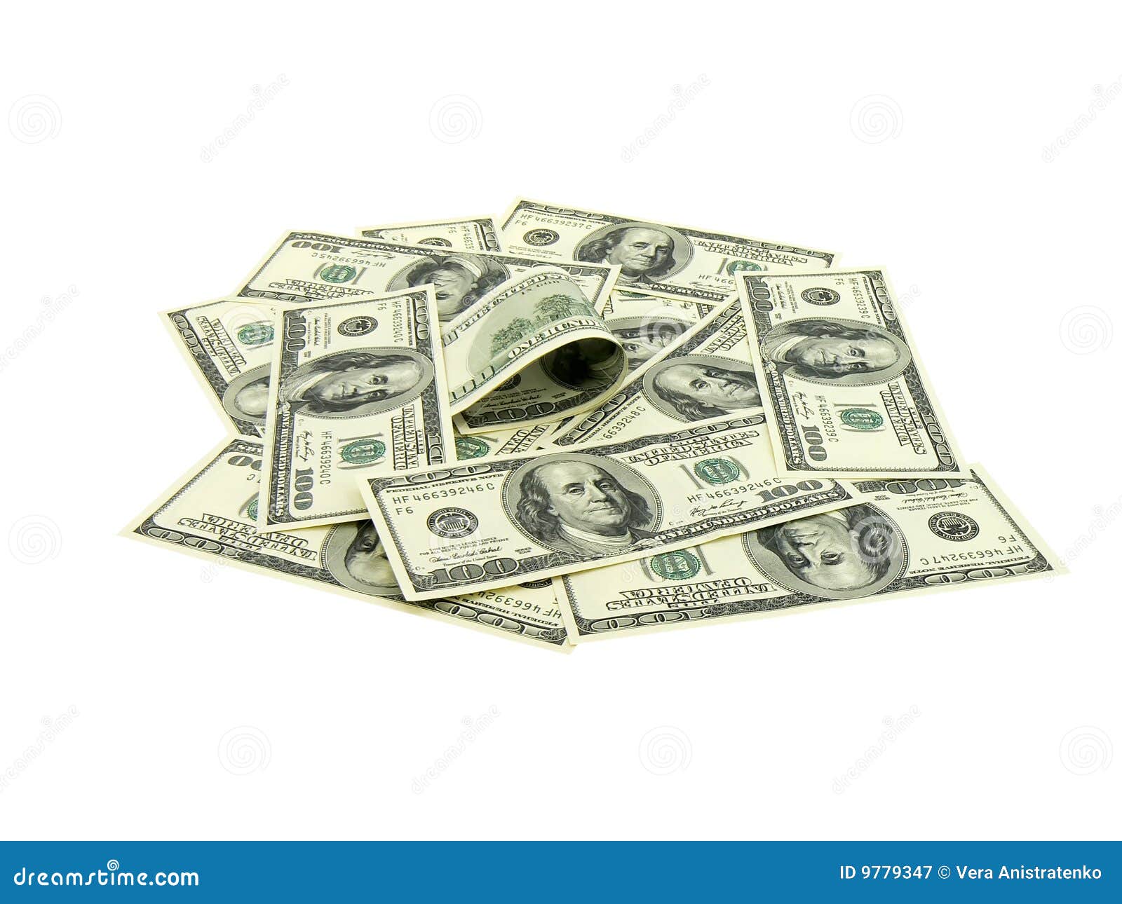 Stack of american dollars stock image. Image of banknotes - 9779347