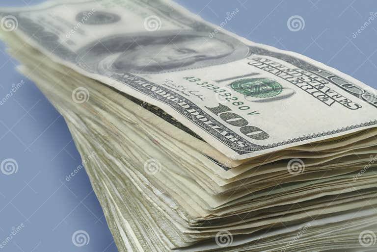 Stack of American Paper Money. Stock Photo - Image of cash, money: 5564074