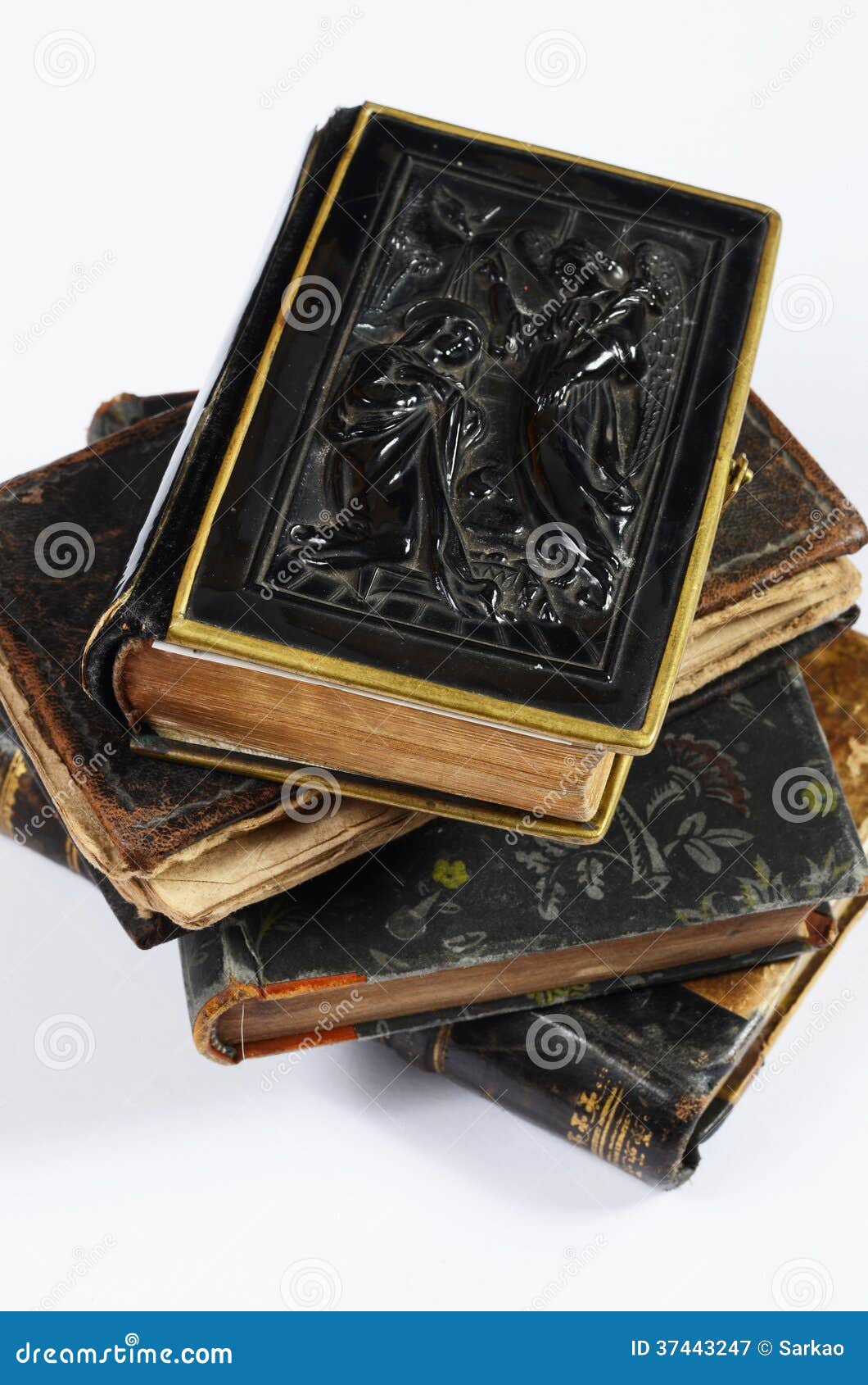 Stack antique books stock image. Image of black, retro - 37443247