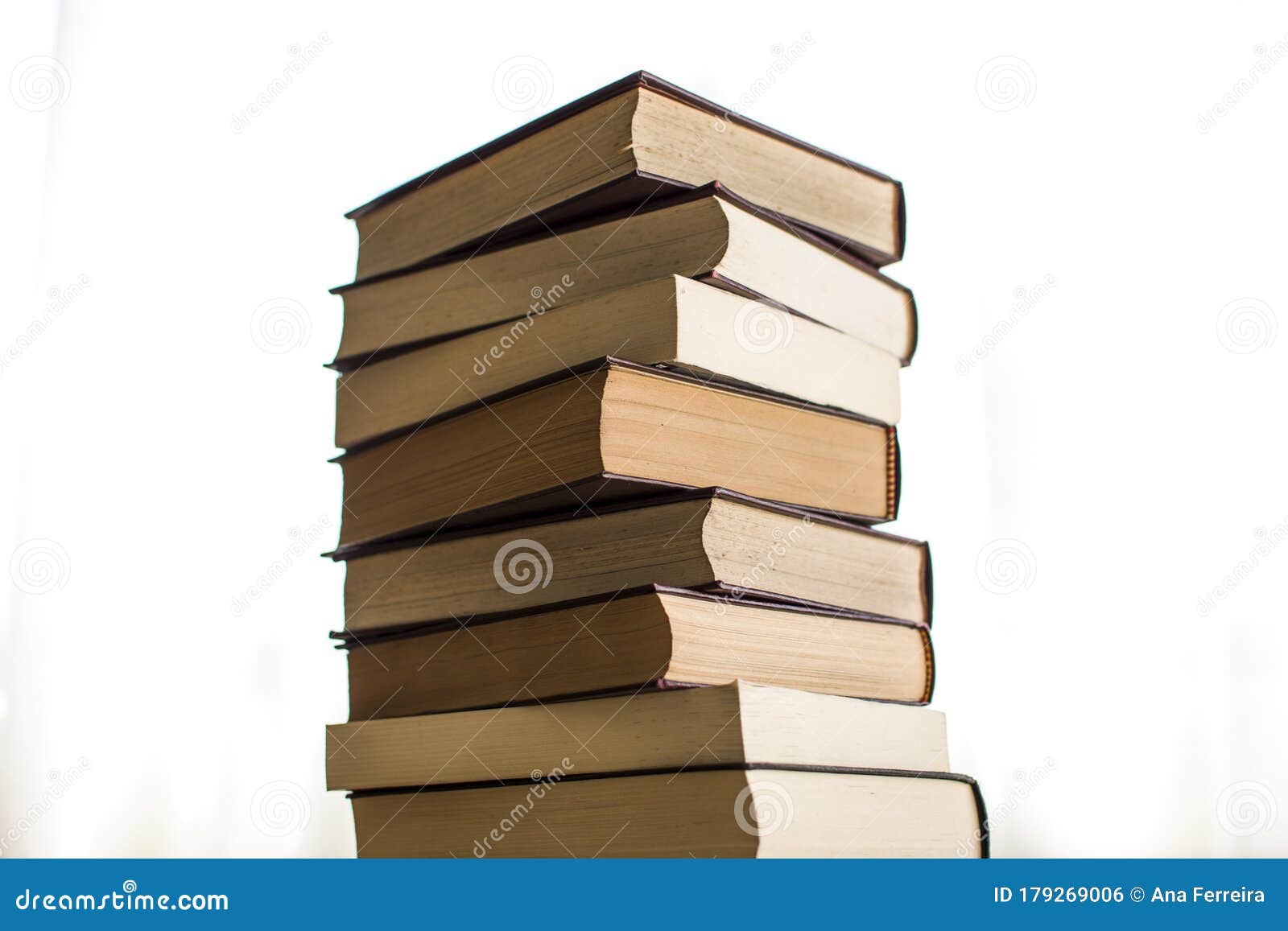 Stack of Antique Hard Cover Books Stock Photo - Image of shelf, stay ...