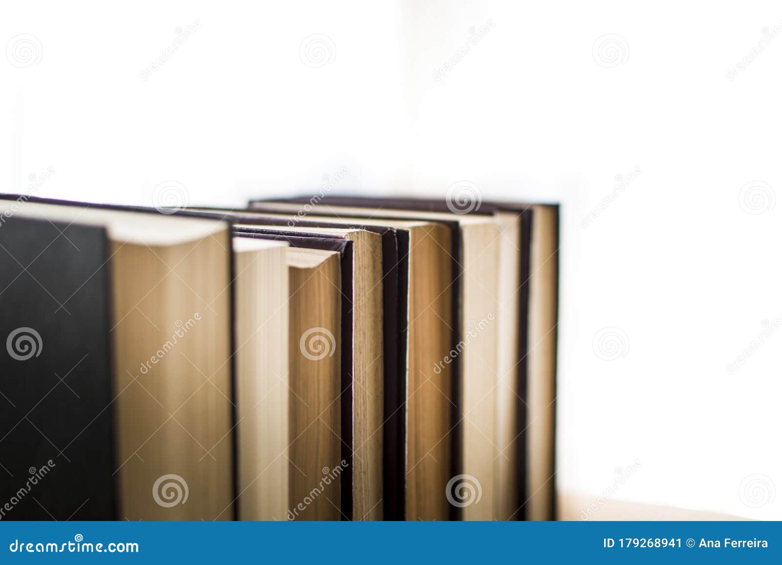 Stack of Antique Hard Cover Books Stock Image - Image of learning ...