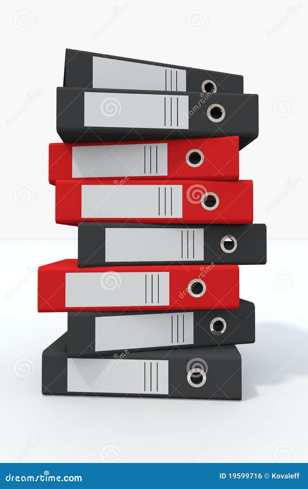 Stack of archive folders stock illustration. Illustration of pile ...