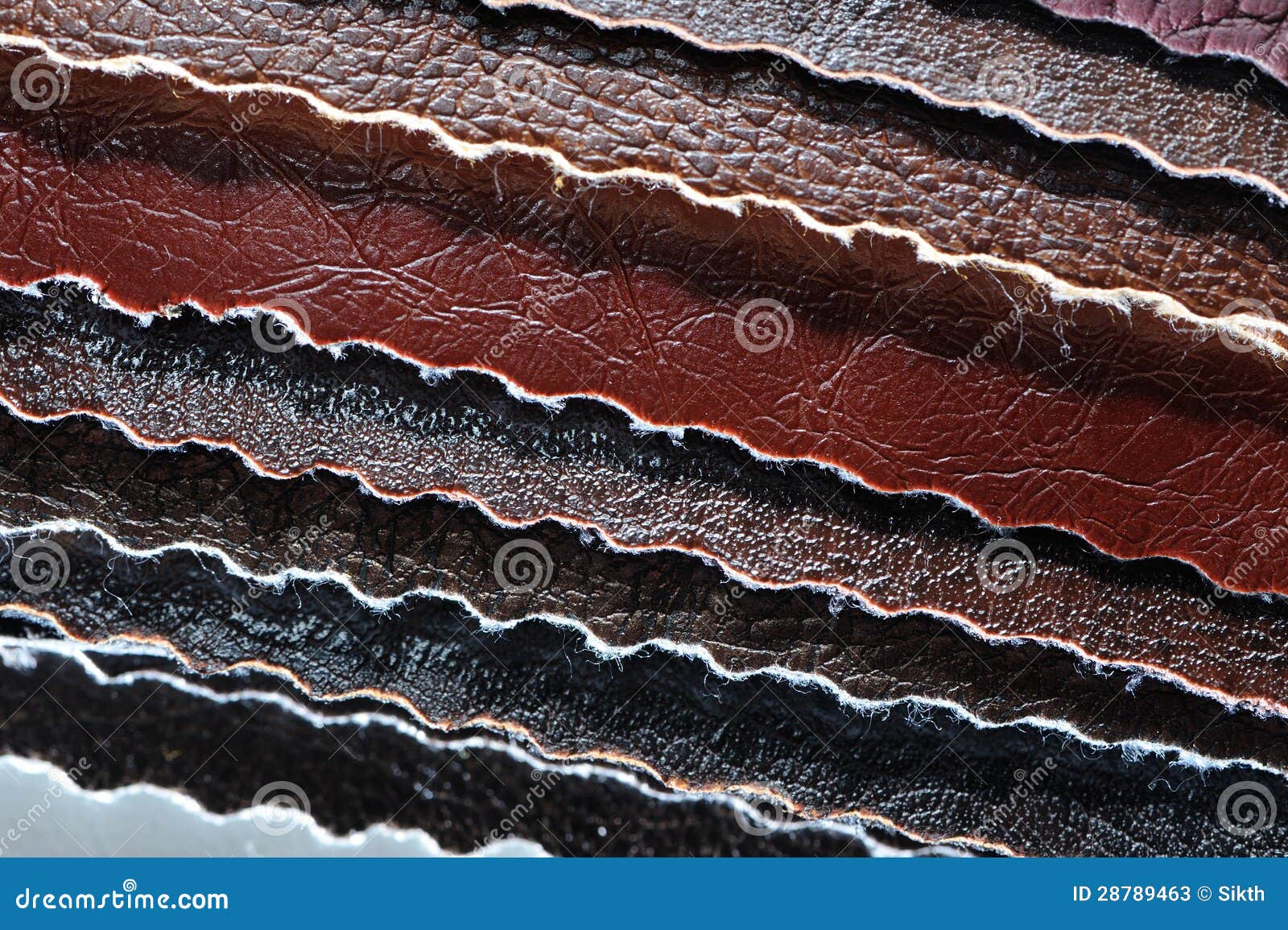 Stack of Artificial Leather Samples Close-Up Stock Image - Image of ...