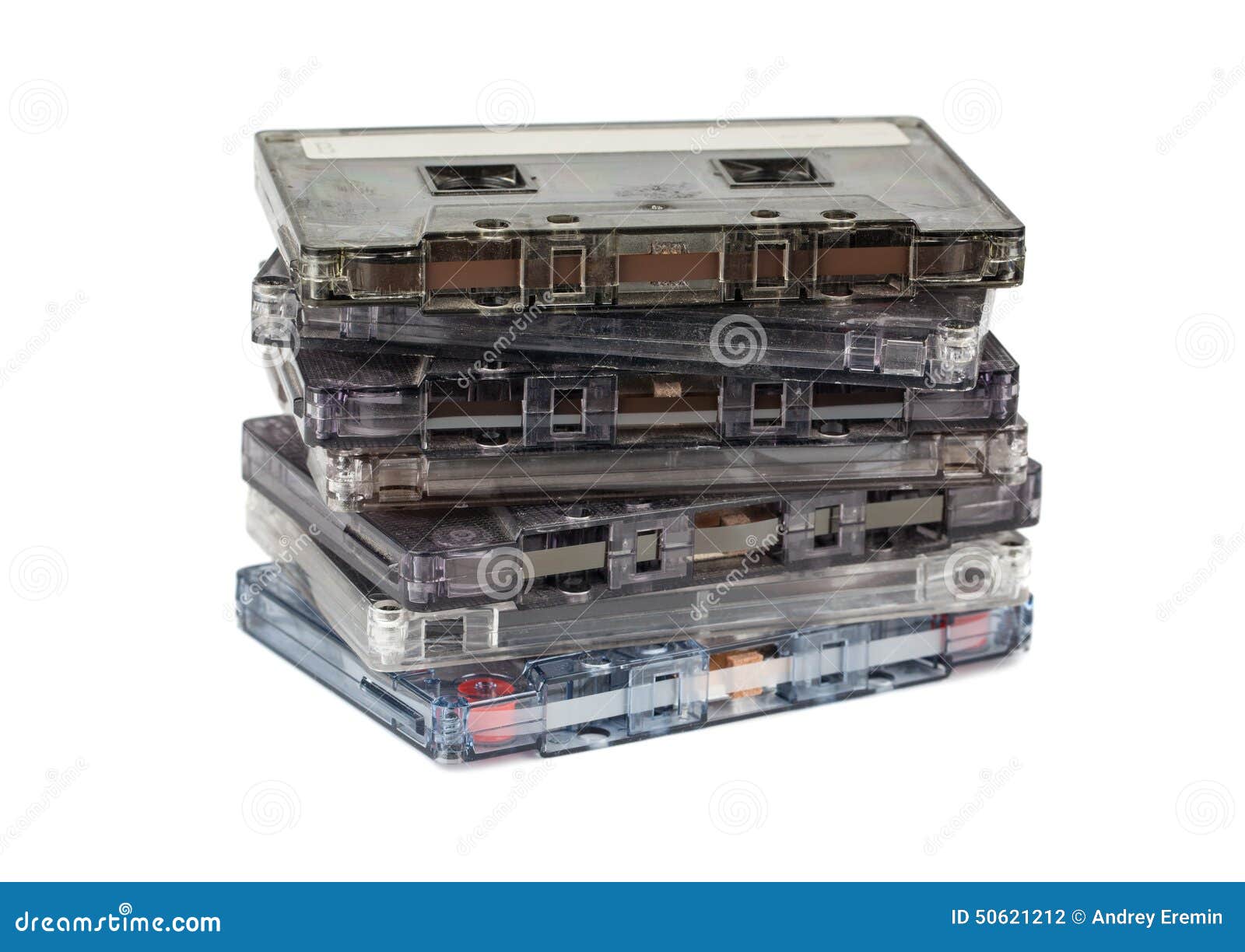 Stack of audio cassettes stock photo. Image of heap, plastic - 50621212