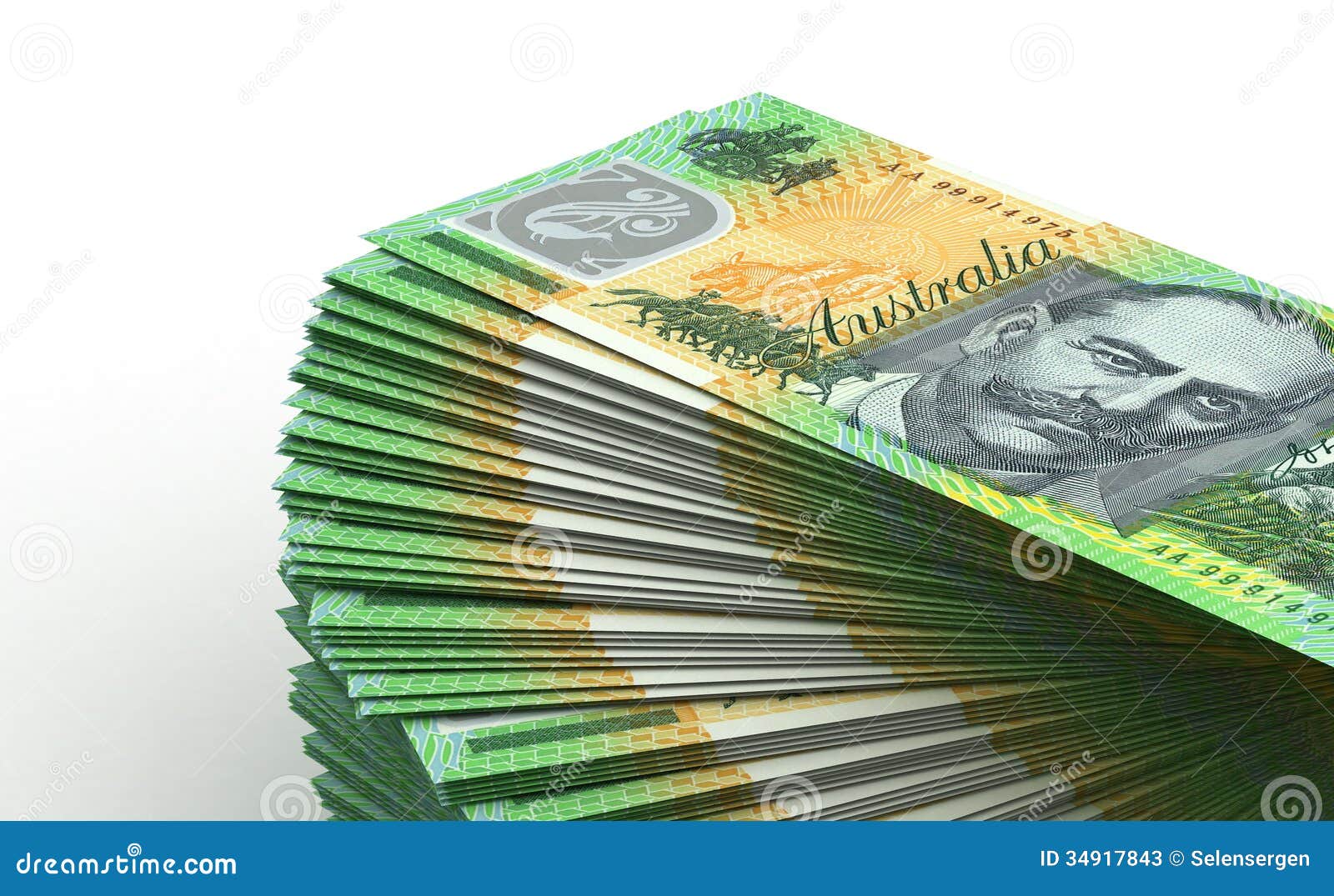Stack of Australian Dollar stock illustration. Illustration of banking ...