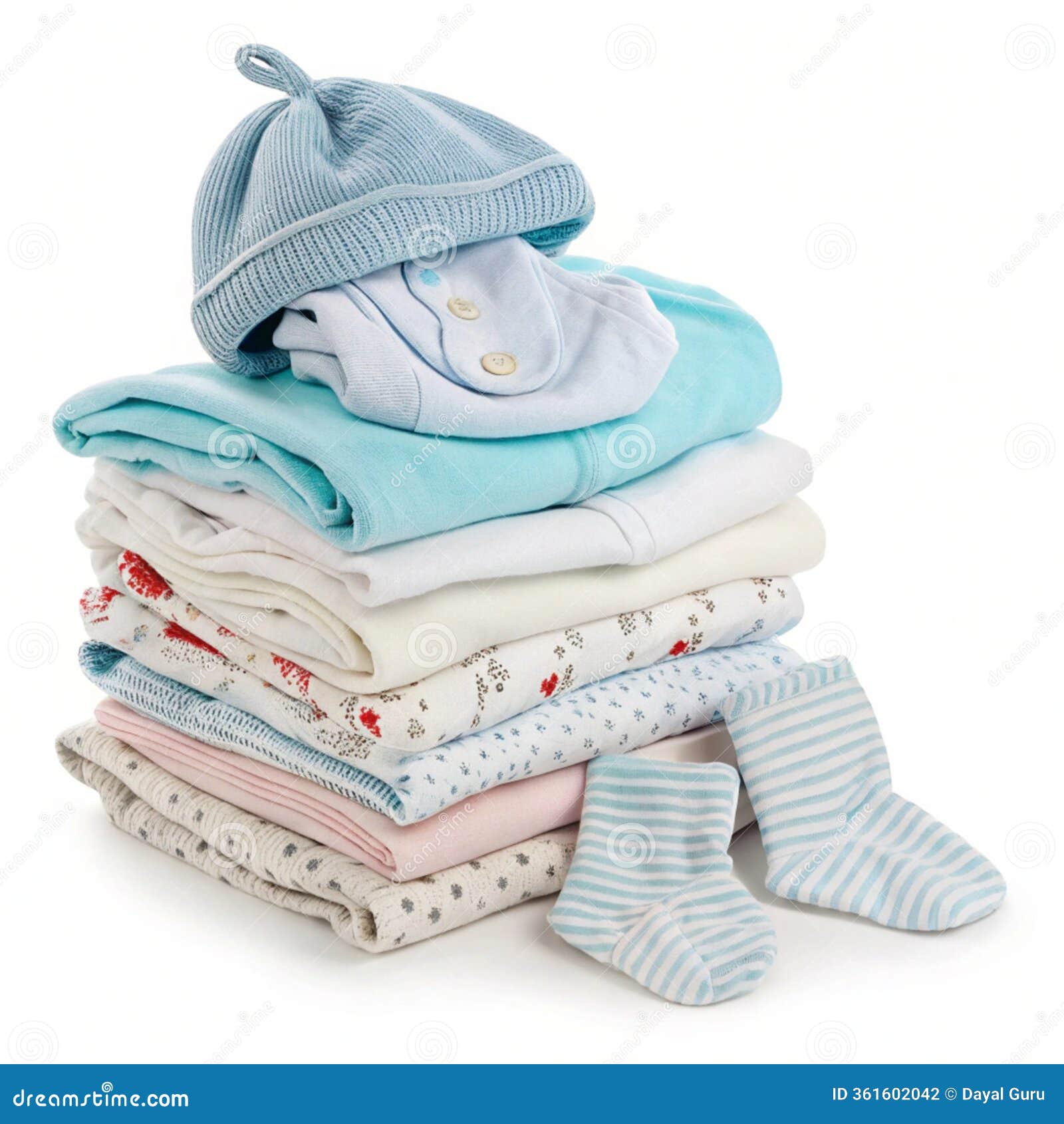 Stack of Baby Clothes Isolated on Transparent Background Stock ...