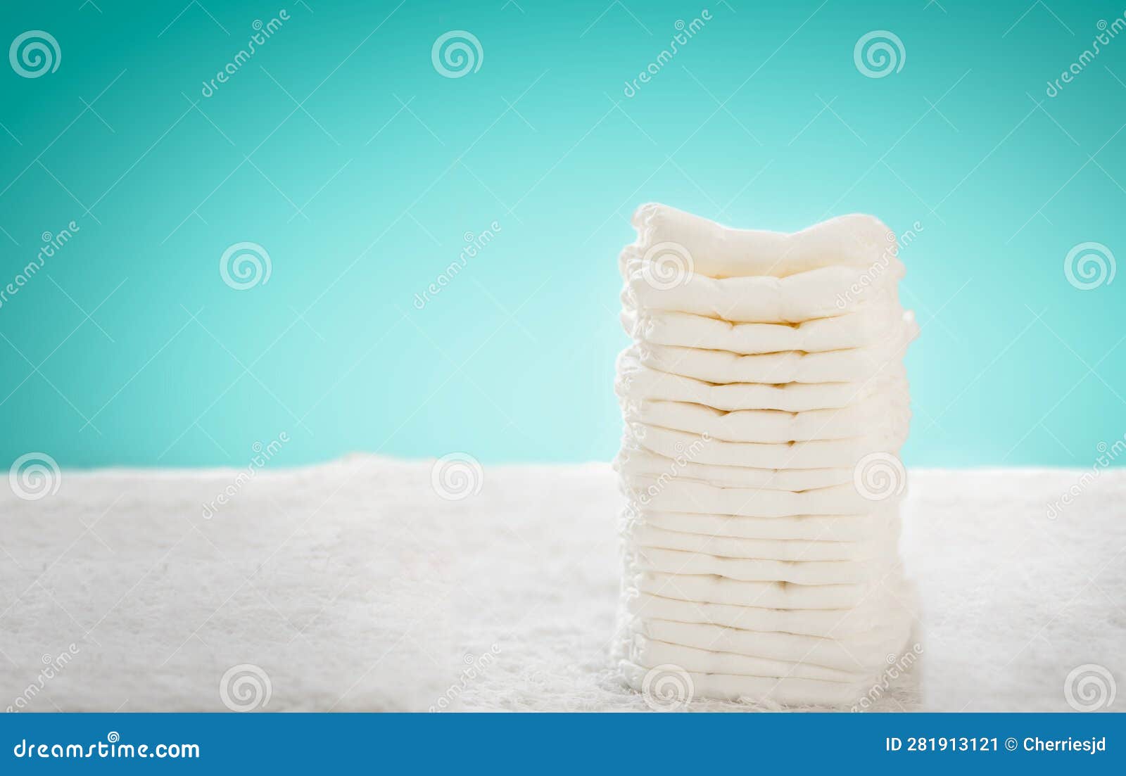 Stack of Baby Diapers stock image. Image of napkin, soft - 281913121