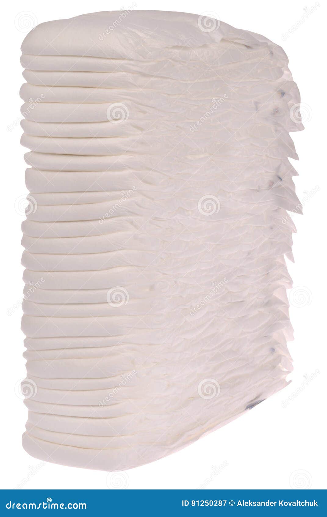 Stack of baby diapers stock image. Image of clean, close - 81250287