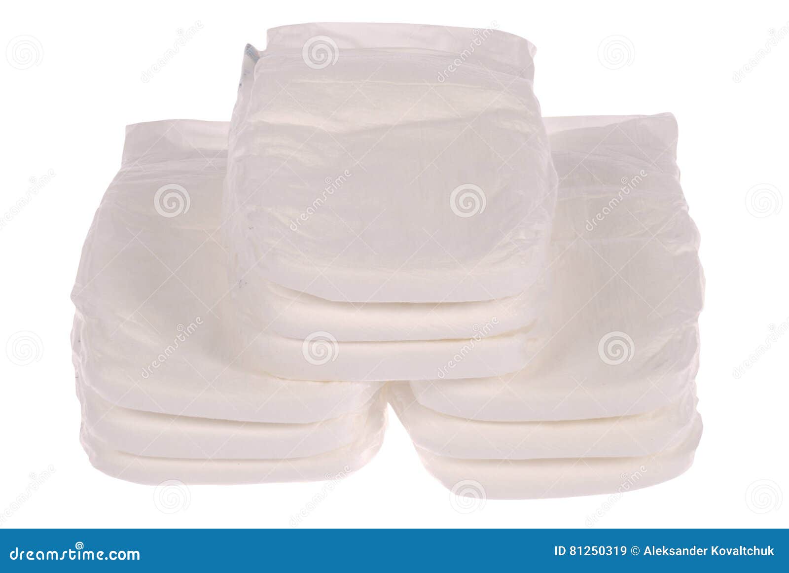 Stack of baby diapers stock image. Image of nappys, disposable - 81250319