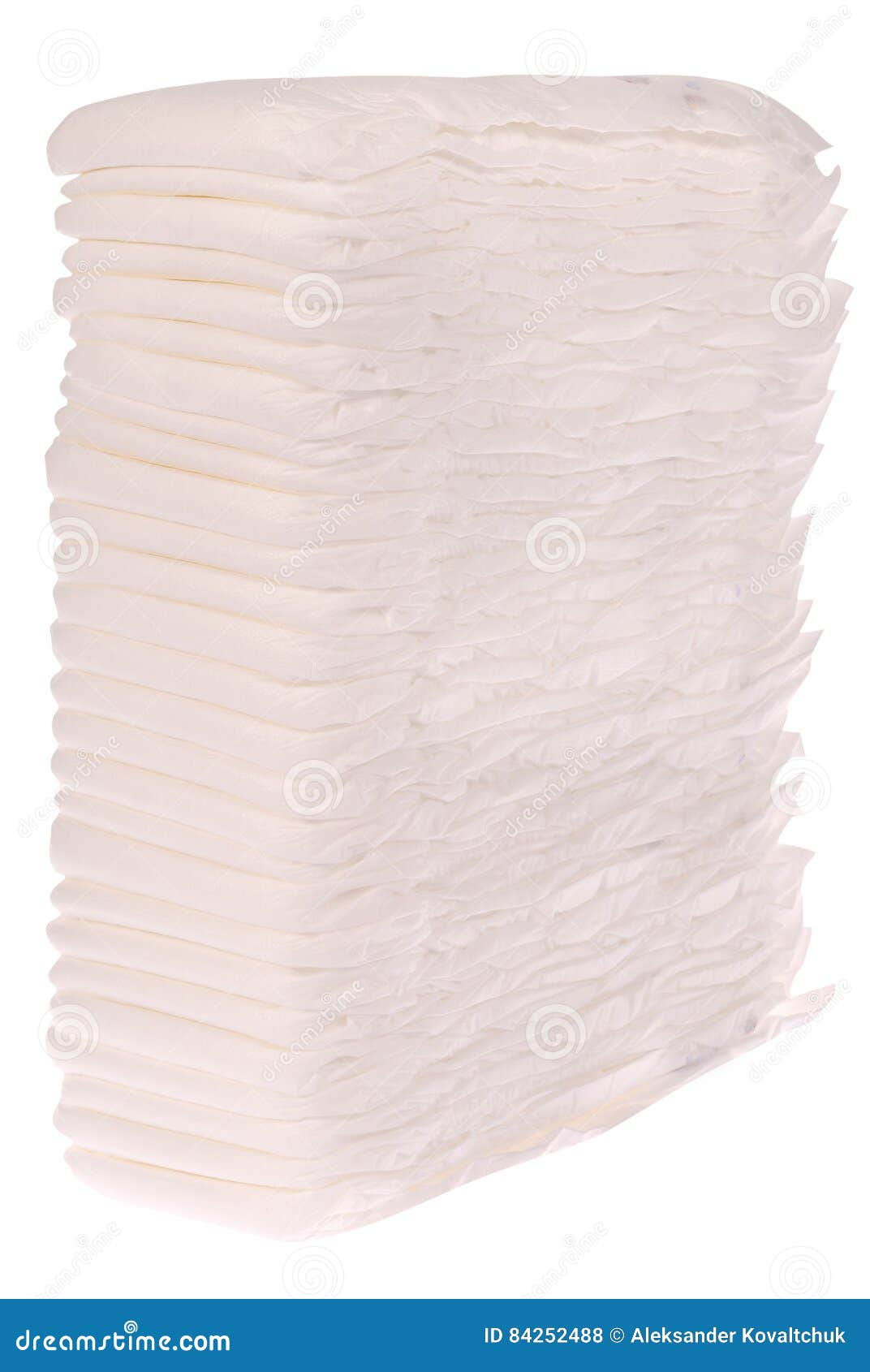 Stack of baby diapers stock photo. Image of stack, nappys - 84252488