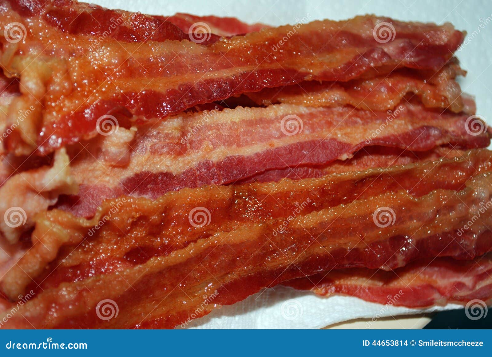 Stack of Bacon stock photo. Image of microwaved, cooked - 44653814