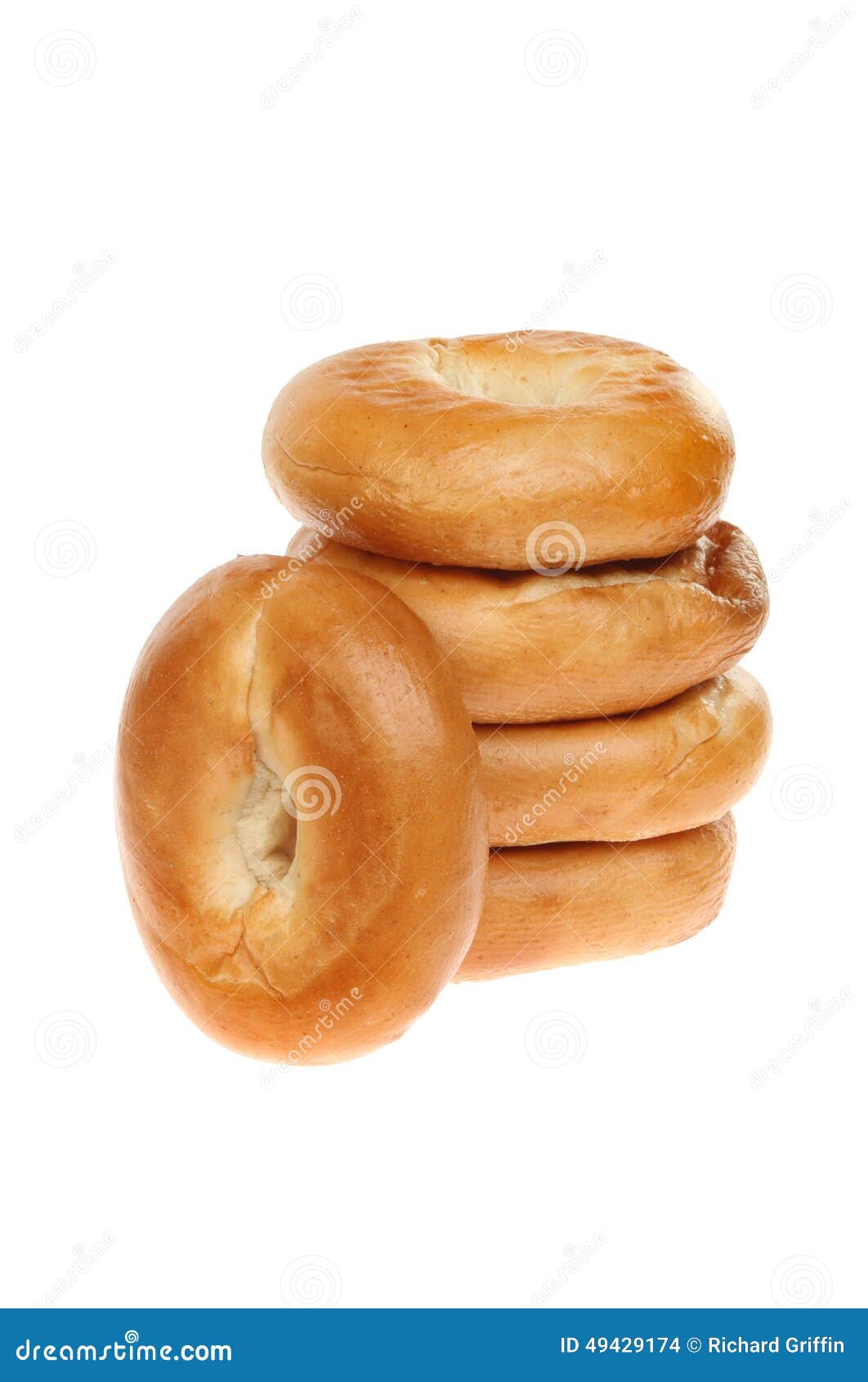 Stack of bagels stock photo. Image of white, roll, bagel - 49429174