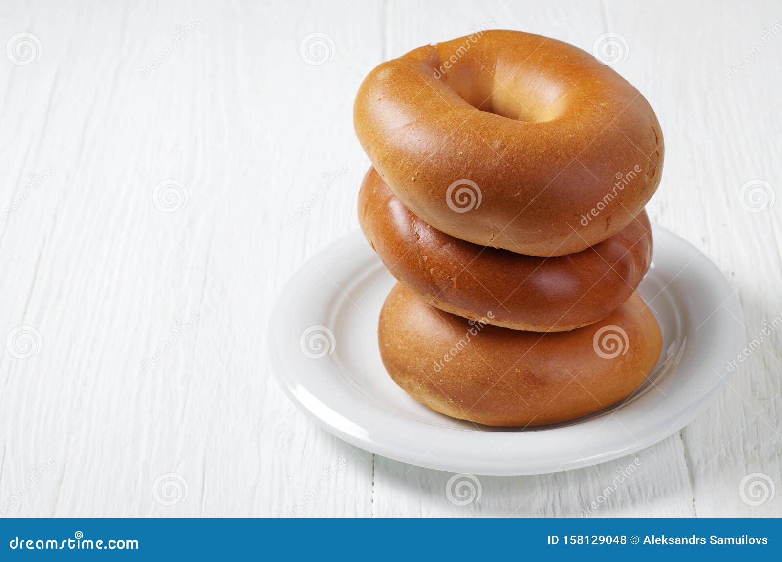 Stack of bagels stock photo. Image of bagel, stack, tasty - 158129048