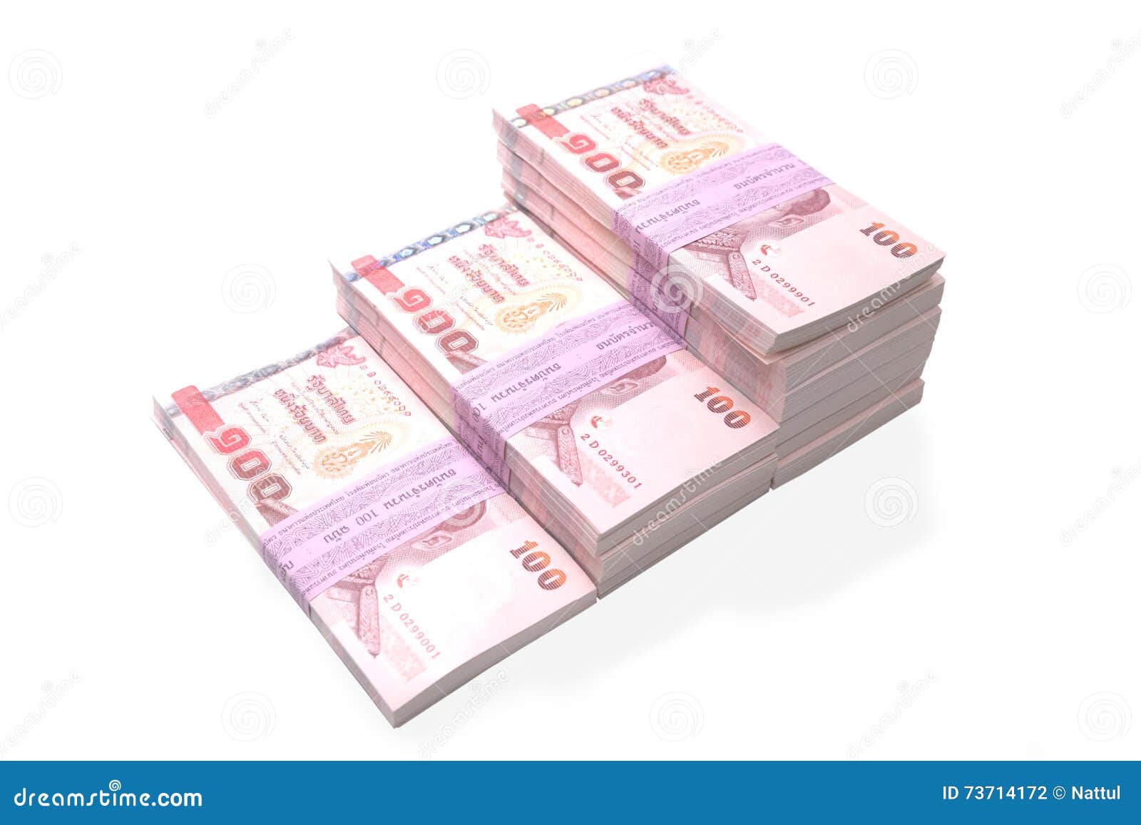 Stack of baht note stock photo. Image of earn, bank, closeup - 73714172