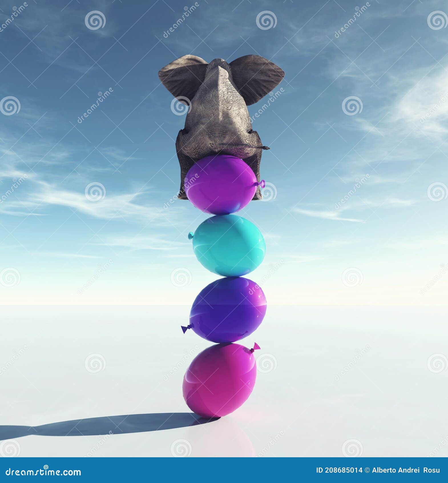 Stack of balloons stock illustration. Illustration of leadership ...