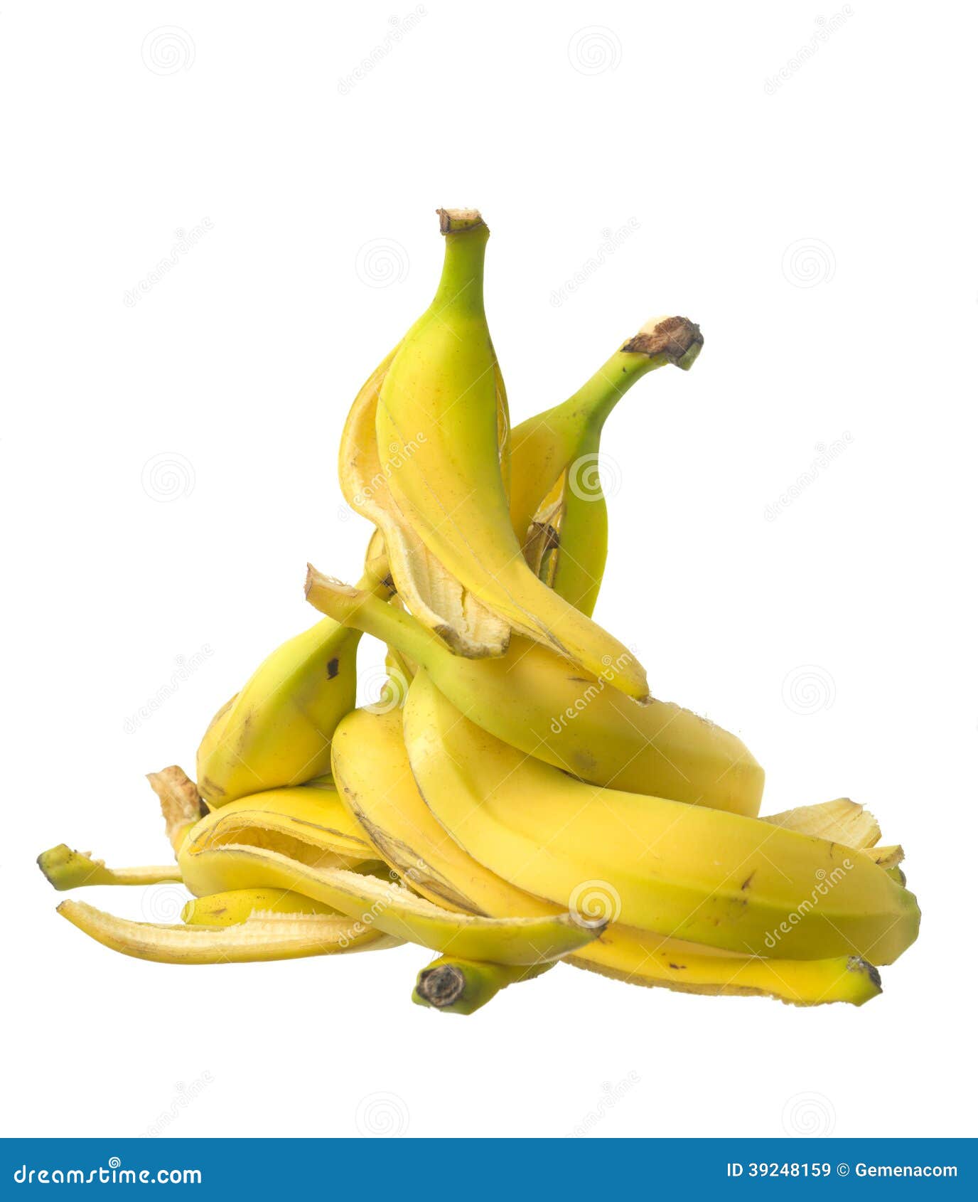 Stack of Banana skin stock image. Image of peeled, fruit - 39248159