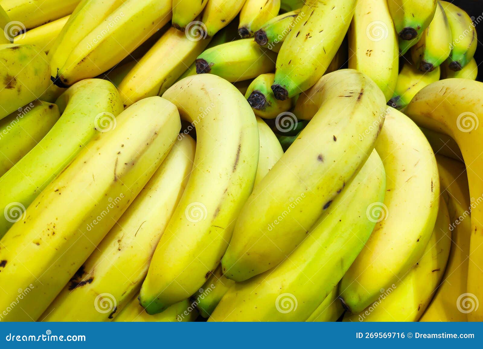 Stack of Bananas on a Market Stall Stock Photo - Image of fruit ...
