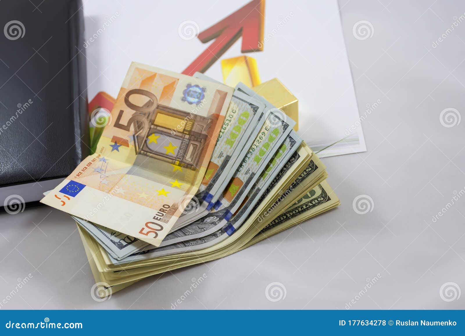 Stack of Banknotes Close Up Isolate on White Background Stock Photo ...