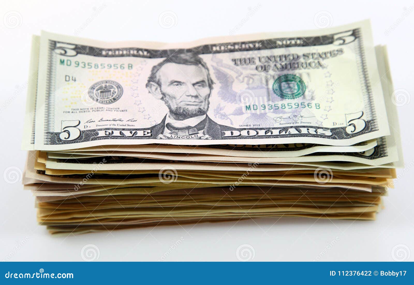 A Stack of Banknotes, Dollar Bills Stock Photo - Image of dollar, green ...