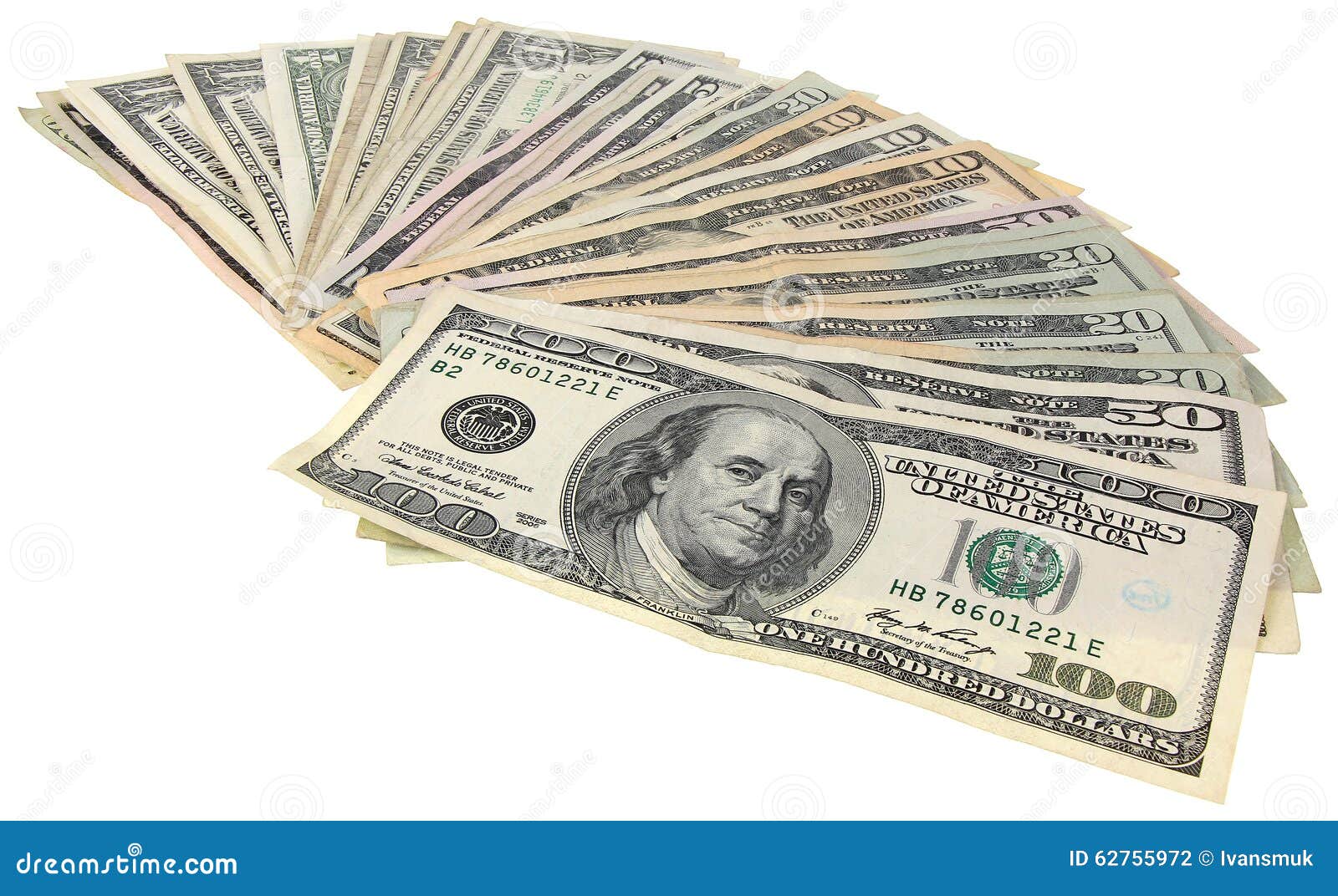 A Stack of Banknotes Dollars Stock Photo - Image of currency, object ...