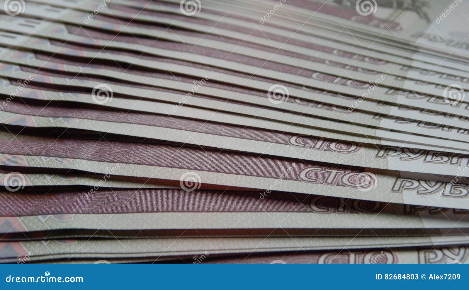A Stack of Banknotes Rubles Stock Image - Image of federation, paper ...