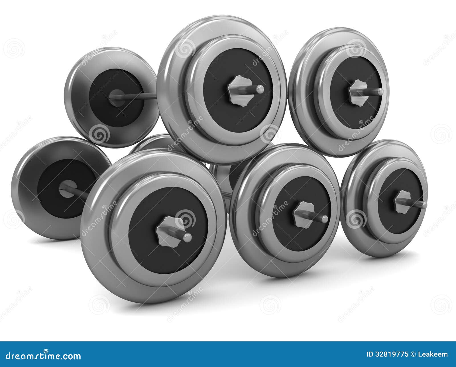 Stack of Barbells stock illustration. Illustration of equipments - 32819775
