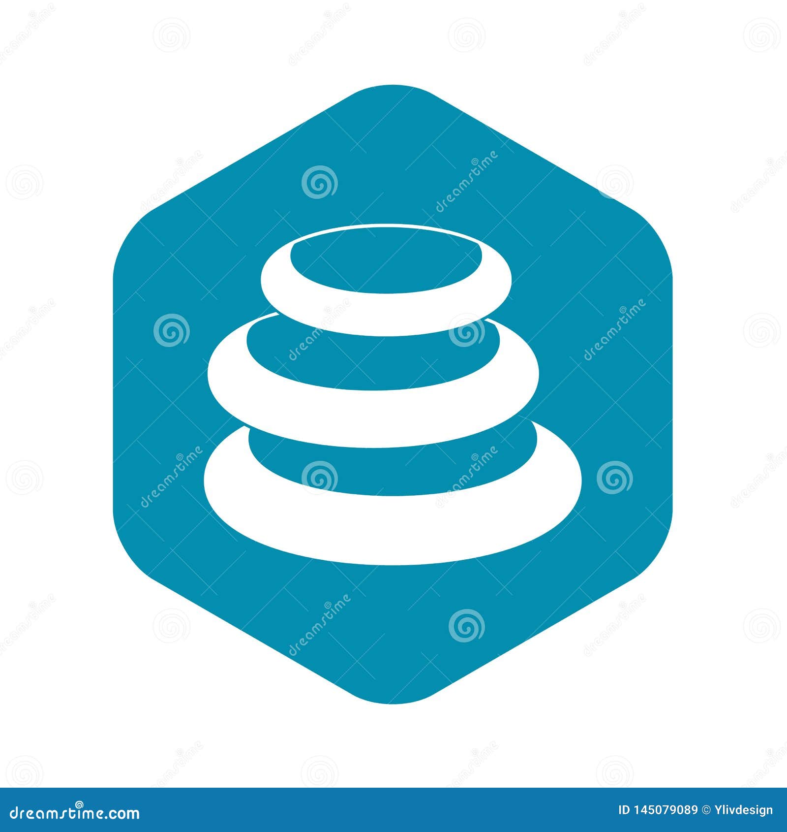 Stack of Basalt Balancing Stones Icon Stock Vector - Illustration of ...