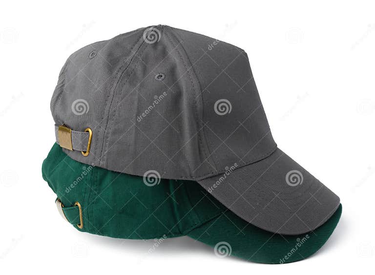 Stack of Baseball Caps Isolated on White Background Stock Image - Image ...