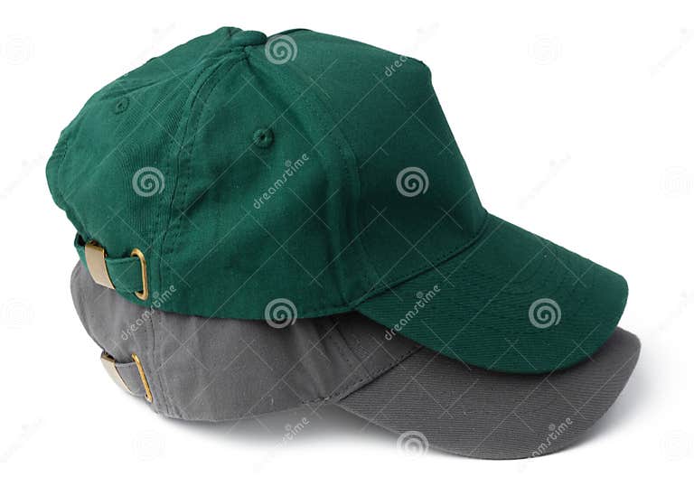 Stack of Baseball Caps Isolated on White Background Stock Photo - Image ...