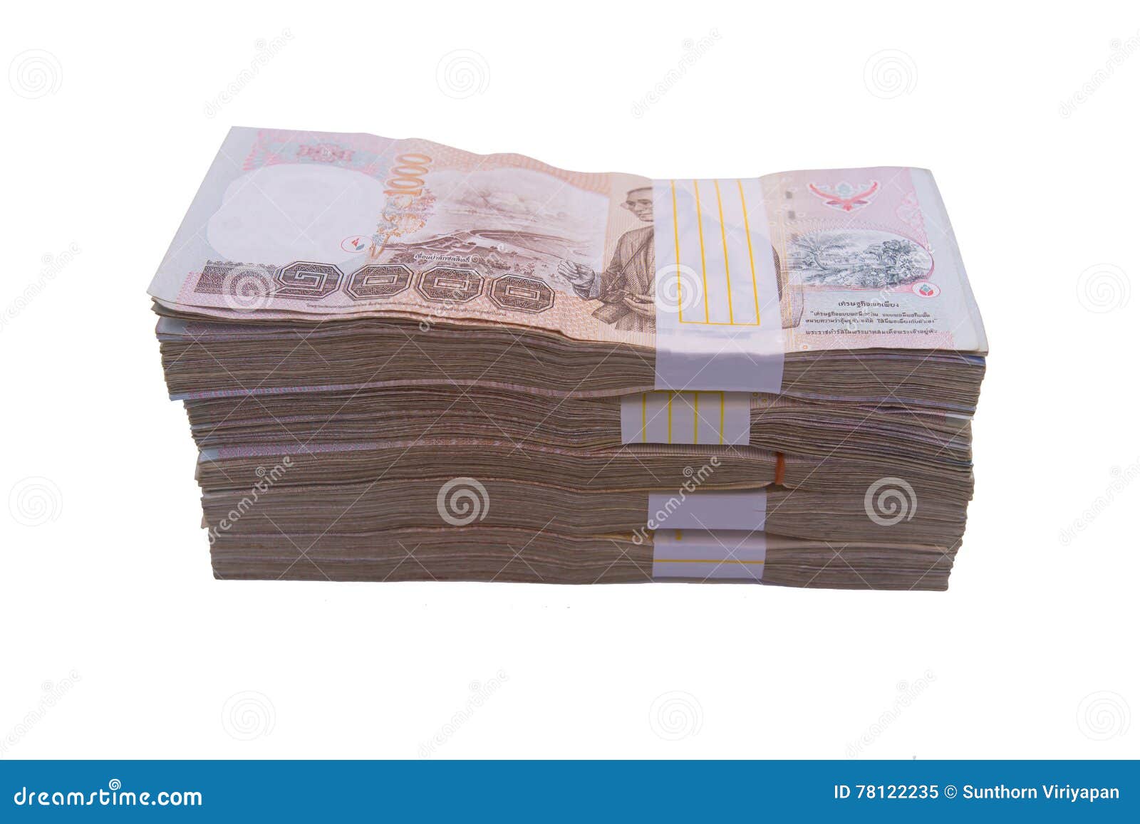 Stack of 1000 Bath Thai Money : Thailand Currency 1000 Bath, Ban Stock ...