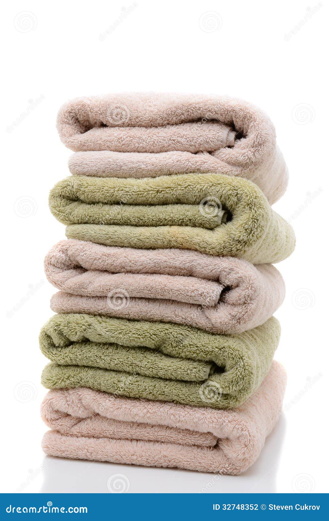 A Stack of Bath Towels Neatly Folded Stock Photo - Image of hotel ...