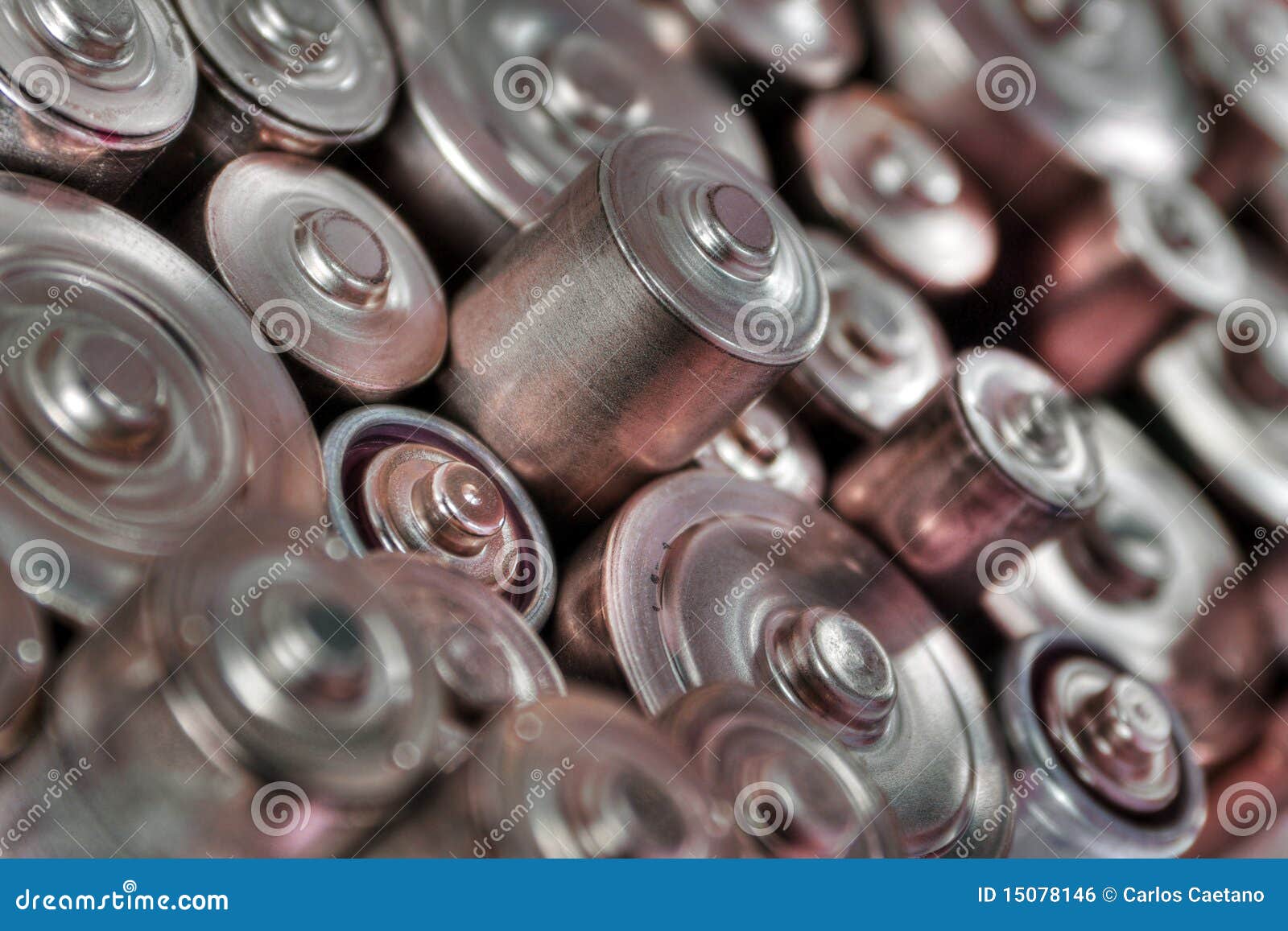 Stack of batteries stock photo. Image of closeup, electric - 15078146