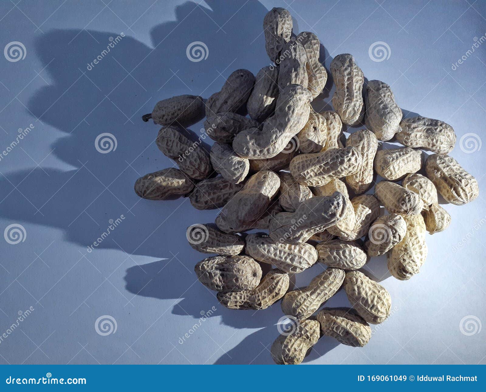 Stack of Beans on a White Background with Light and Shadow Stock Image ...