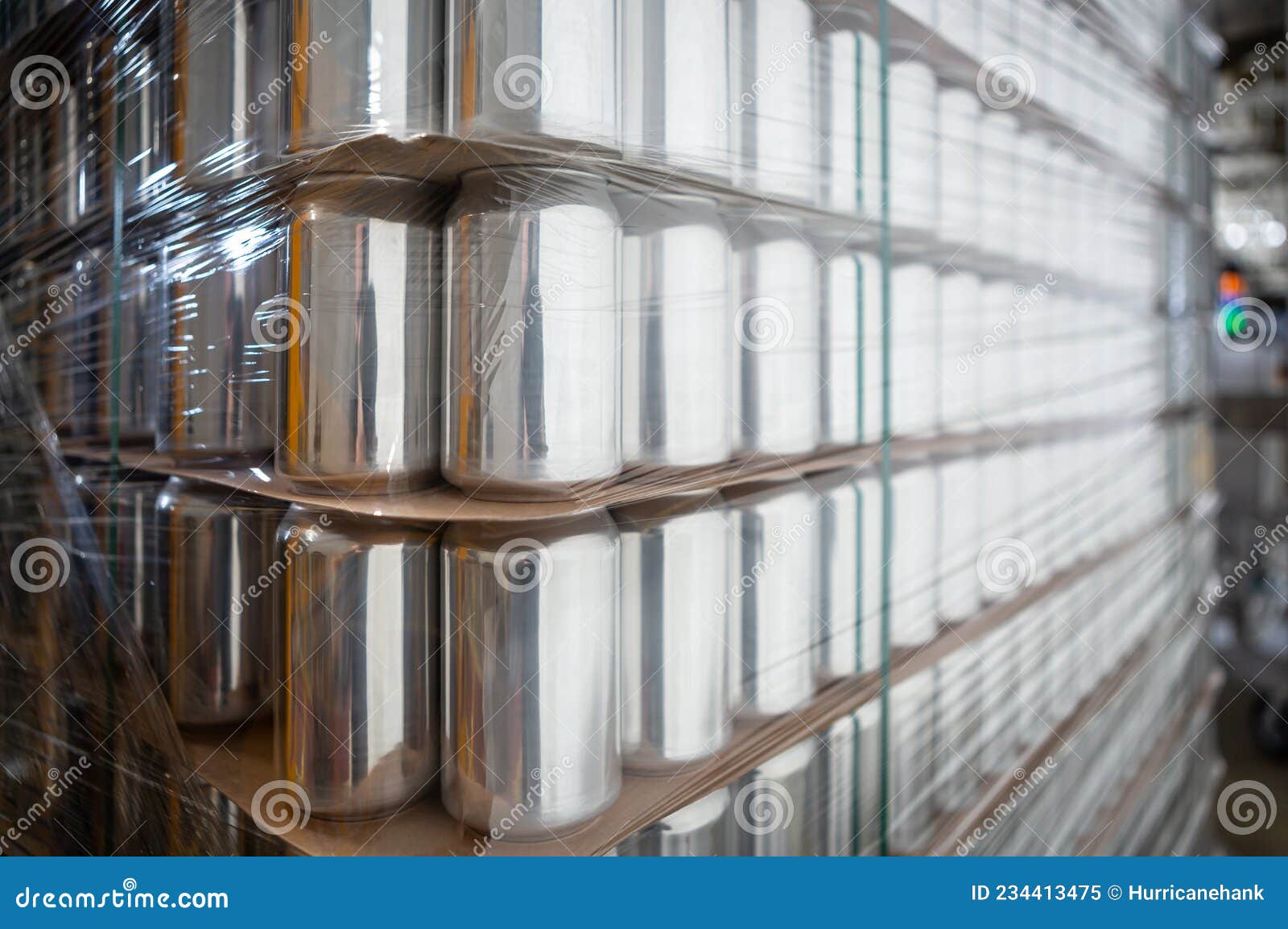Stack of Beer Cans in Brewery Stock Image - Image of cans, stacked ...