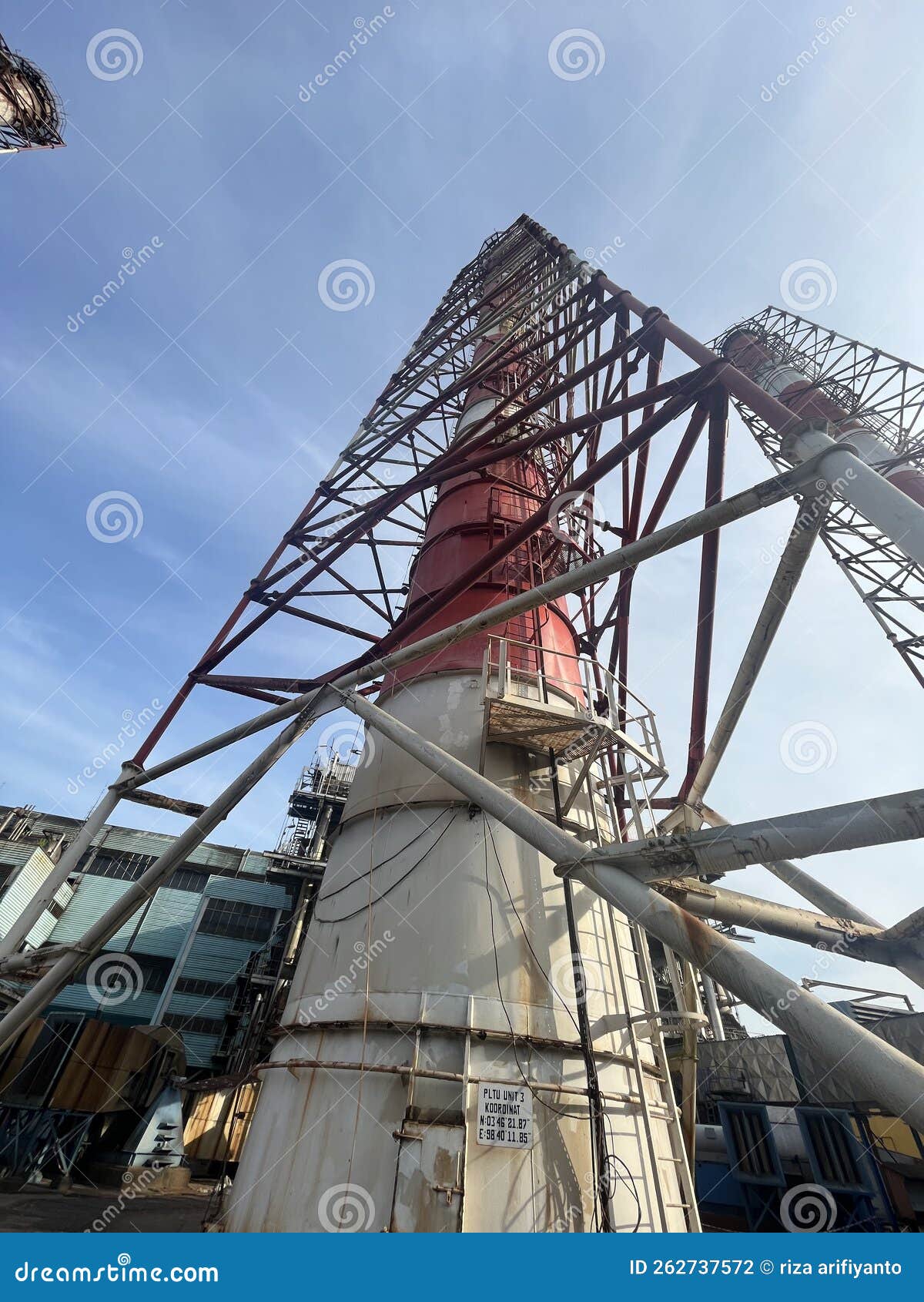 Stack of Belawan Power Plant Stock Photo - Image of plant, tower: 262737572