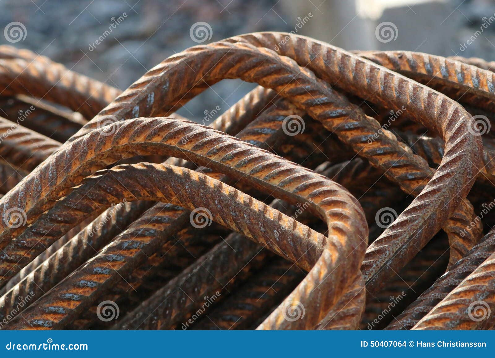Stack of bent rusty rebars stock photo. Image of industrial - 50407064