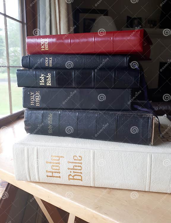Stack of bibles stock image. Image of group, justice - 121226947