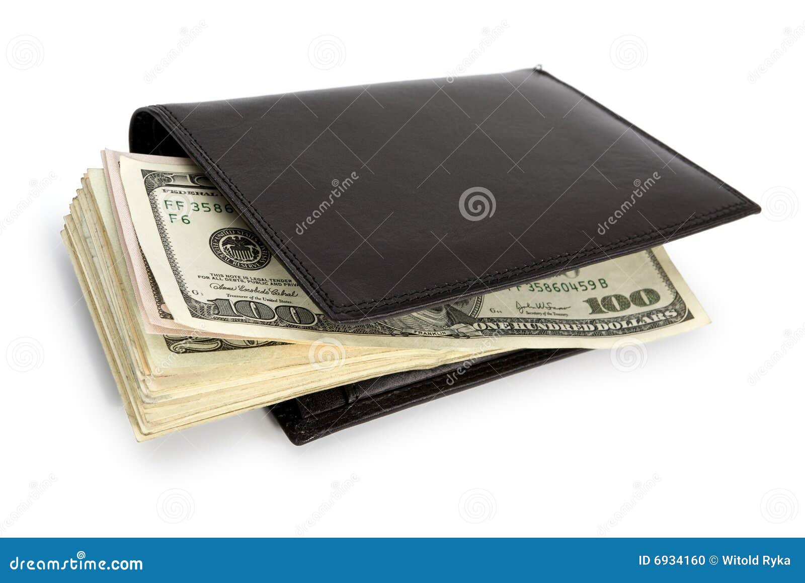 Stack of bill in wallet stock photo. Image of note, banking - 6934160