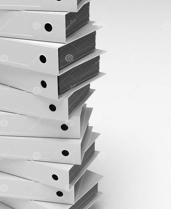 Stack of Binders stock illustration. Illustration of work - 40531044