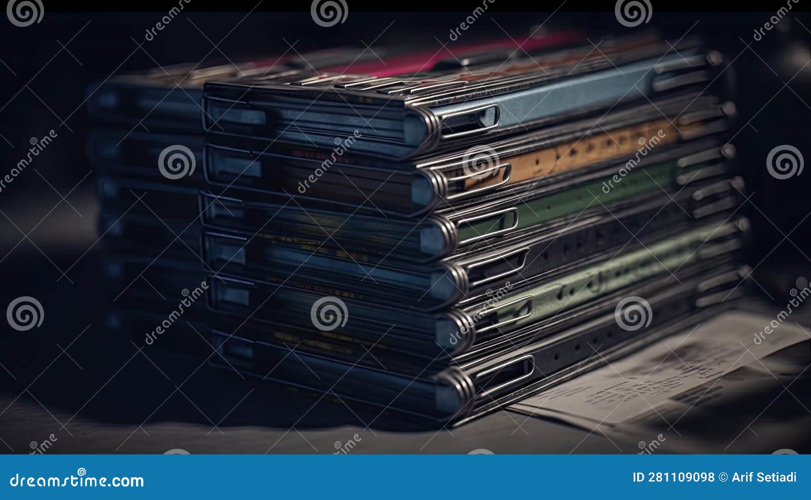 A Stack of Binders with Dividers and Folders Inside High Stock ...