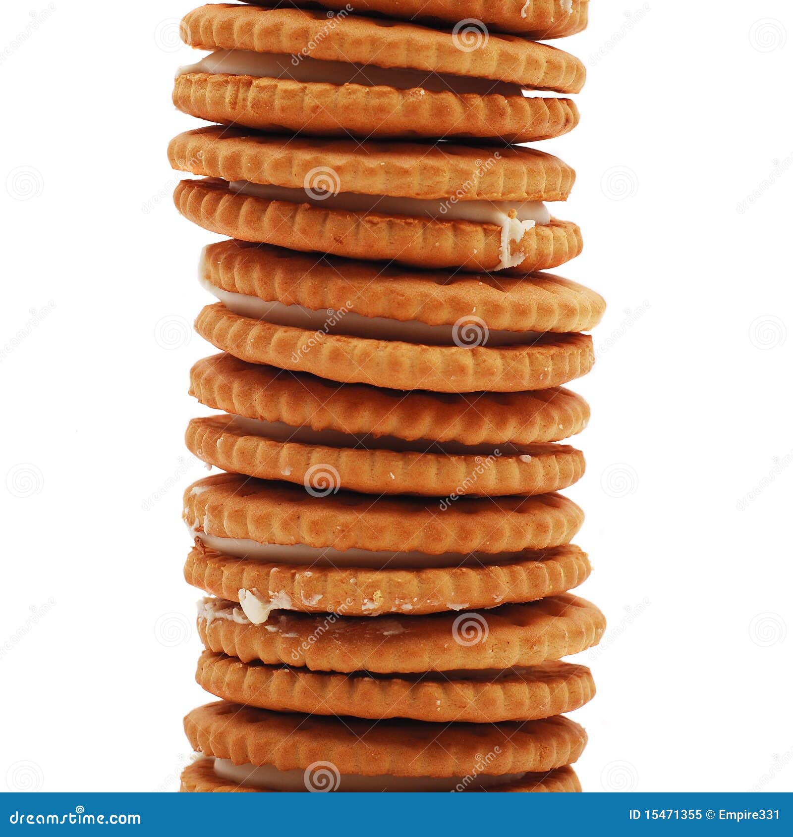 Stack of biscuits stock image. Image of crispy, stack - 15471355
